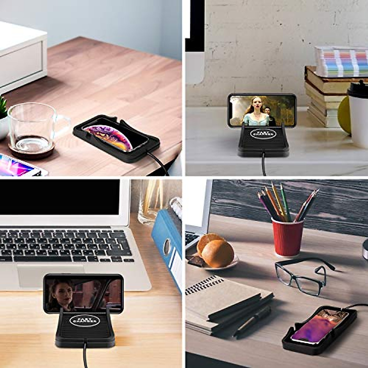 Wireless Charging Pad for Car 15W 10W 7.5W Qi Fast Wireless Car Charger Pad Car Phone Holder Wireless Charger Mount for iPhone 14 13 12 Pro Max 11 8 Plus X XR Xs Samsung S21 S20 S10 S9 Note 9 LG