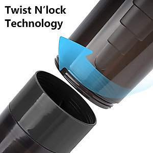 Protein Shaker Bottle for Protein Mixes, 17 OZ, Leak Proof Easy Clean Up BPA Free, Tasteless, Safe Material No Blending Ball or Whisk Needed Blender Shaker Bottle Gym shaker bottle (Black), Blue