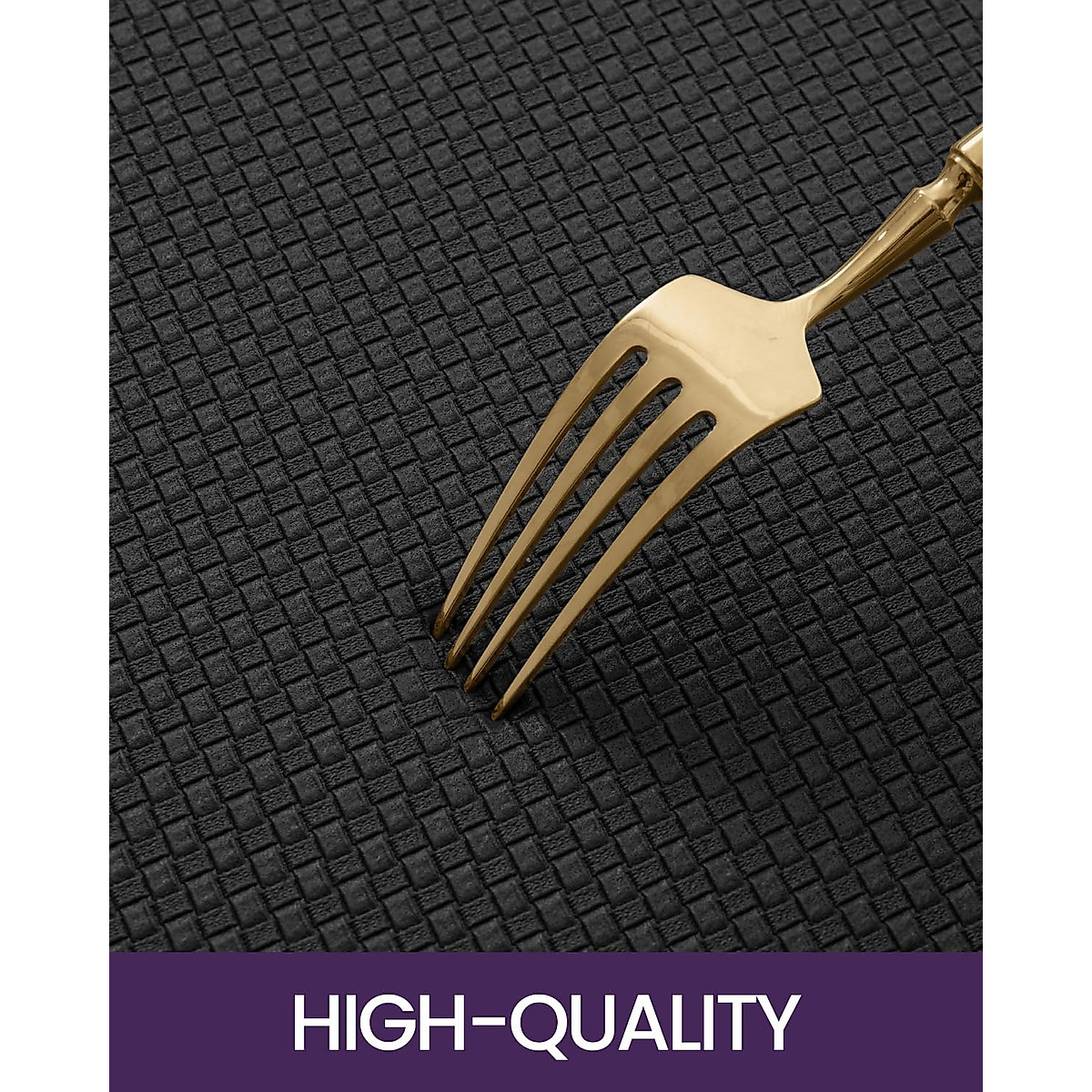 DEXI Kitchen Floor Mats Cushioned Anti Fatigue,17x29+17x59, Standing Runner Rug Waterproof, Comfort Memory Foam Padded for Front Sink Laundry Set of 2, Black