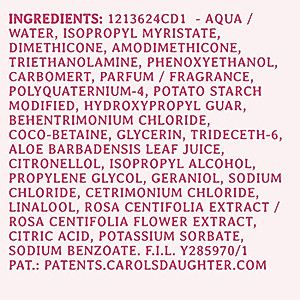 Carol's Daughter Wash Day Delight Cream Serum Moisturizer for Curly Hair, Anti-Frizz, Made with Rose Water and Glycerin, 6.8 Fl Oz