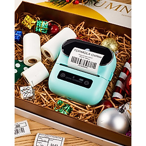 Phomemo M220 Label Maker, New Flagship 3.14 Inch Bluetooth Thermal Label Printer for Barcode, Address, Labeling, Mailing, File Folder Label, Easy to Use, with 3 Rolls Label