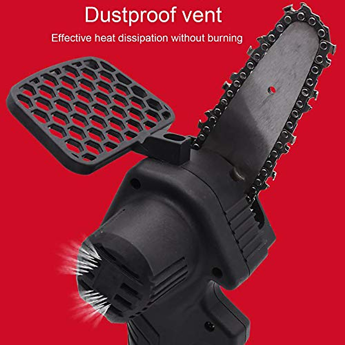 LIU Mini Chainsaw, Cordless Power Chain Saw, Portable Cordless Chainsaw, for Cutting Wood Branches in Gardens and Gardens