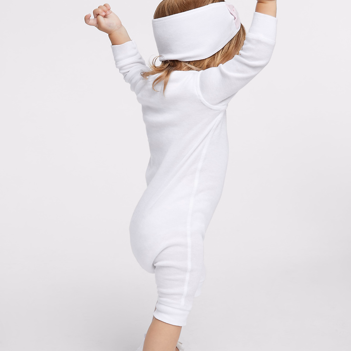 RABBIT SKINS Baby Long Sleeve Long Leg Bodysuit Boy & Girl | Newborn 0-3 to 24 Months, White, Newborn