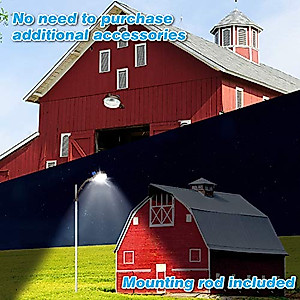 Juyace 18000lm LED Barn Light Dusk to Dawn Outdoor Lighting 5000K Daylight Adjustable Angle Yard Light with Photocell IP65 Waterproof for Outdoor Security/Area 120W Light