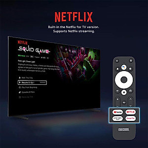BOXPUT Mecool KM2 Plus Smart TV Box Android 11.0 Netflix G-oogle Certified 4K TV Box Dolby Vision Support AV1 2.4G/5G WiFi 100M Ethernet BT 5.0 with Amlogic S905X4 Android TV Box 2024