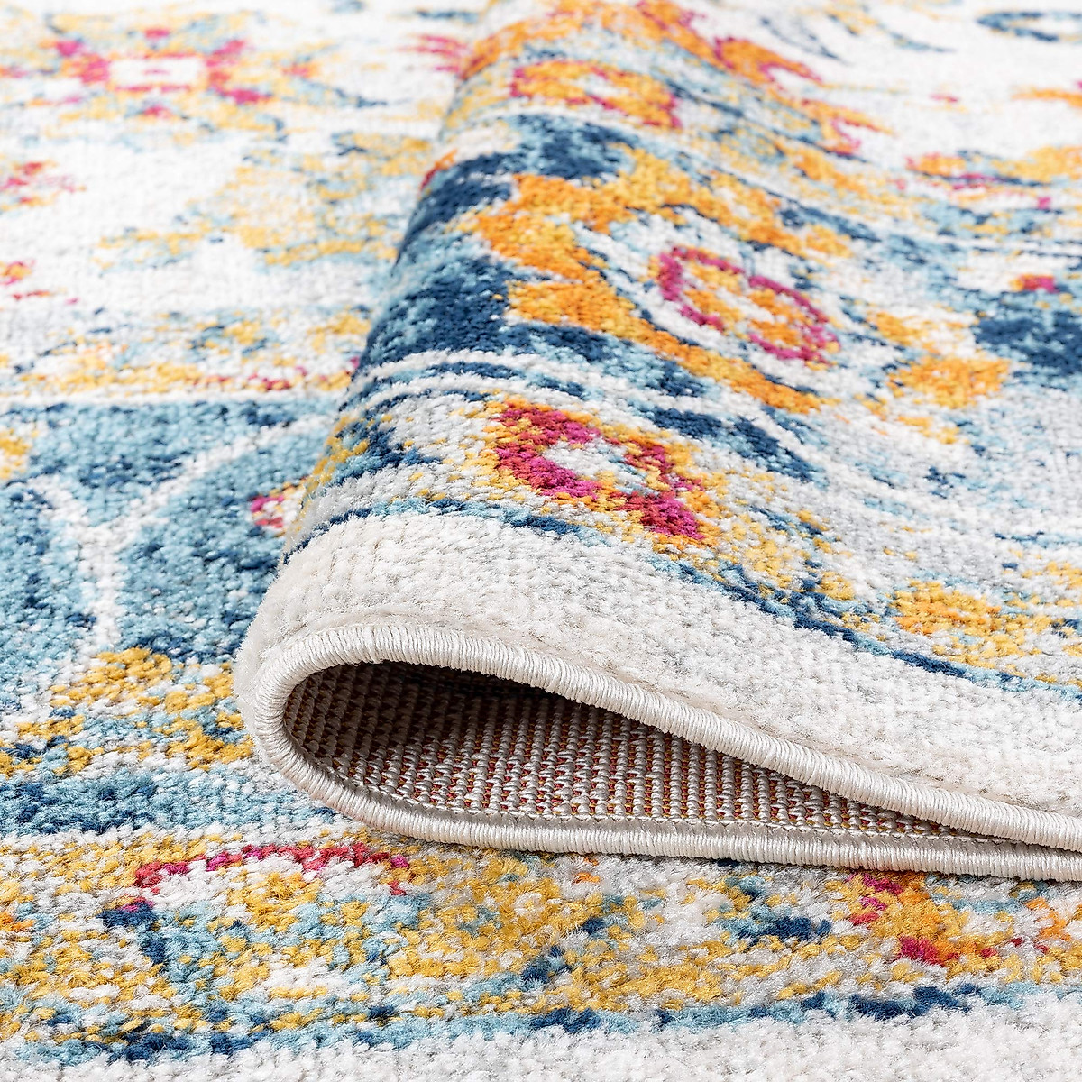 Giana Cream Large 8x10 Area Rug - Area Rugs for Living Room - Dining Room or Bedroom Rug - Indoor Entry Entryway Foyer Carpet - Alfombras para Salas Grandes - Traditional, Oriental