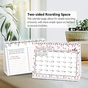 Mokani Small Desk Calendar 2023-2024 (8"x6"), Mini Monthly Desktop Calendar from January 2023 to June 2024, Academic Year Standing Desk Calendars with Planner Stickers