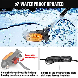 Seven Sparta 4 PCS Grill Led Lights with Fuse Adaptor Compatible with 2016-2023 Toyota Tacoma TRD PRO OEM Front Grille, Not Compatible with Tacoma Off Road & Sport (Amber Light with Amber Shell)