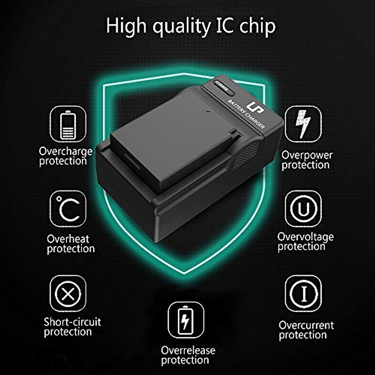 LP-E10 Battery Charger Pack, LP 1-Pack Battery & Charger, Compatible with Canon EOS Rebel T3, T5, T6, T7, T100, 1100D, 1200D, 1300D,1500D,2000D,3000D, 4000D Kiss X50, X70 (Not for T3i T5i T6i T6s T7i)