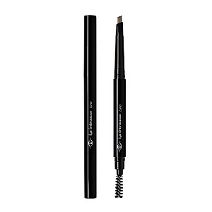 Eye Embrace Luna: Light Brown-Gray Eyebrow Pencil – Waterproof, Double-Ended Automatic Angled Tip & Spoolie Brush, Cruelty-Free