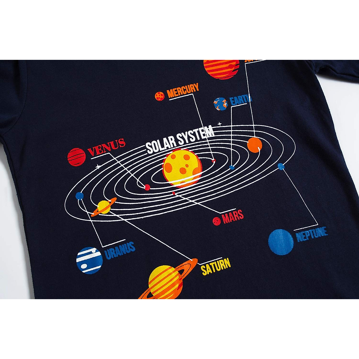 Little Boys Space Pajamas Sets for Toddler 100% Cotton Dinosaur Train Rocket Glow in Dark Sleepwear Long Sleeve 2 Piece kids Clothes Pjs 3-7T starry1-6256-6T