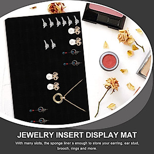 Beavorty 2pcs Box Jewelry Sponge Pad showcase display for selling jewelry drawer insert foam jewelry inserts necklace foam insert storage drawer jewelry supplies earrings ring frame