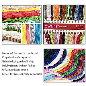 Cross Stitch Kits Stamped, OWN4B Easter Egg Chicken Printed Pattern 11CT 9.8x8.3 inch DIY Embroidery Kit (Chicken)