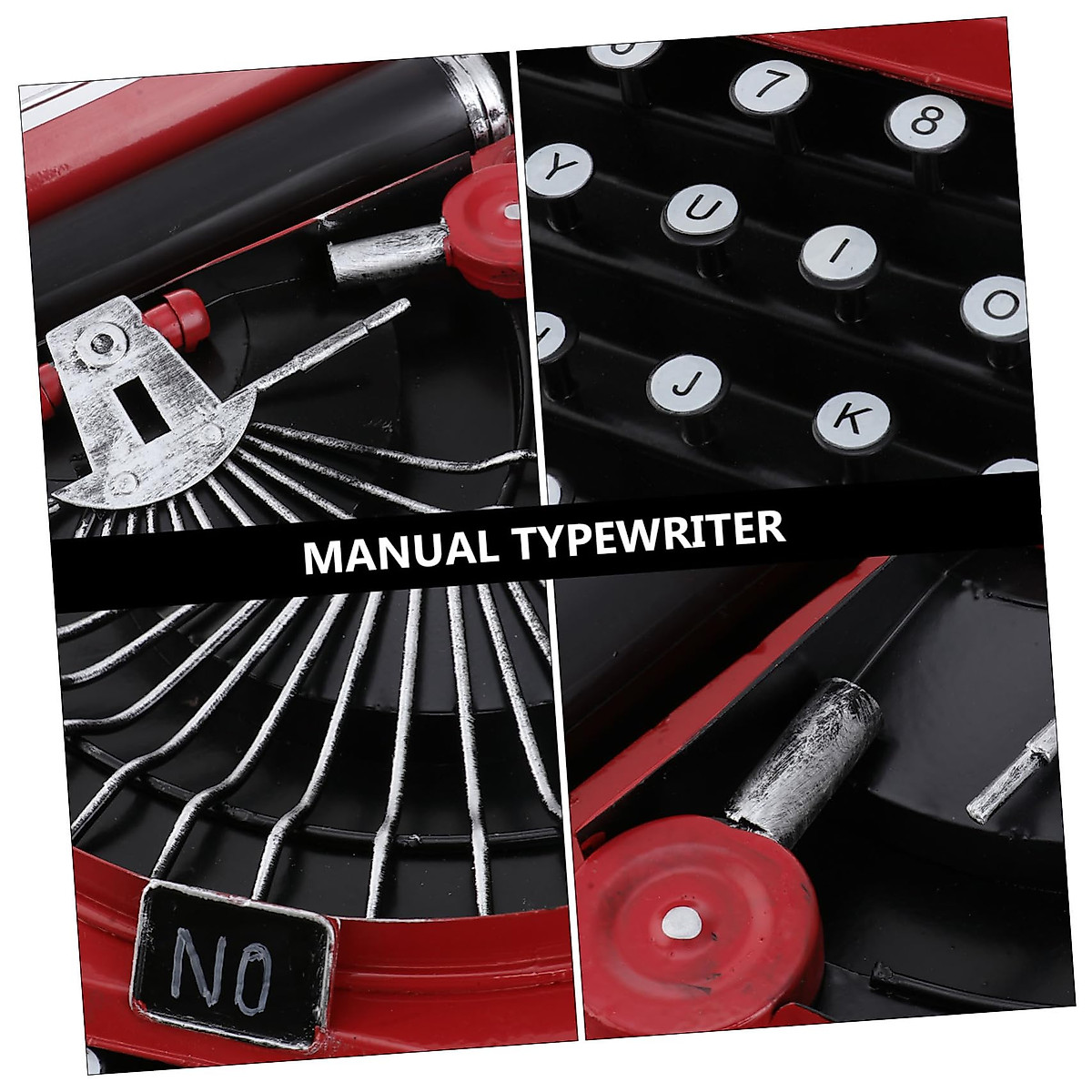 Ciieeo 1pc Wrought Iron Vintage Printer Model Ornaments Resin Portable Child Music Box