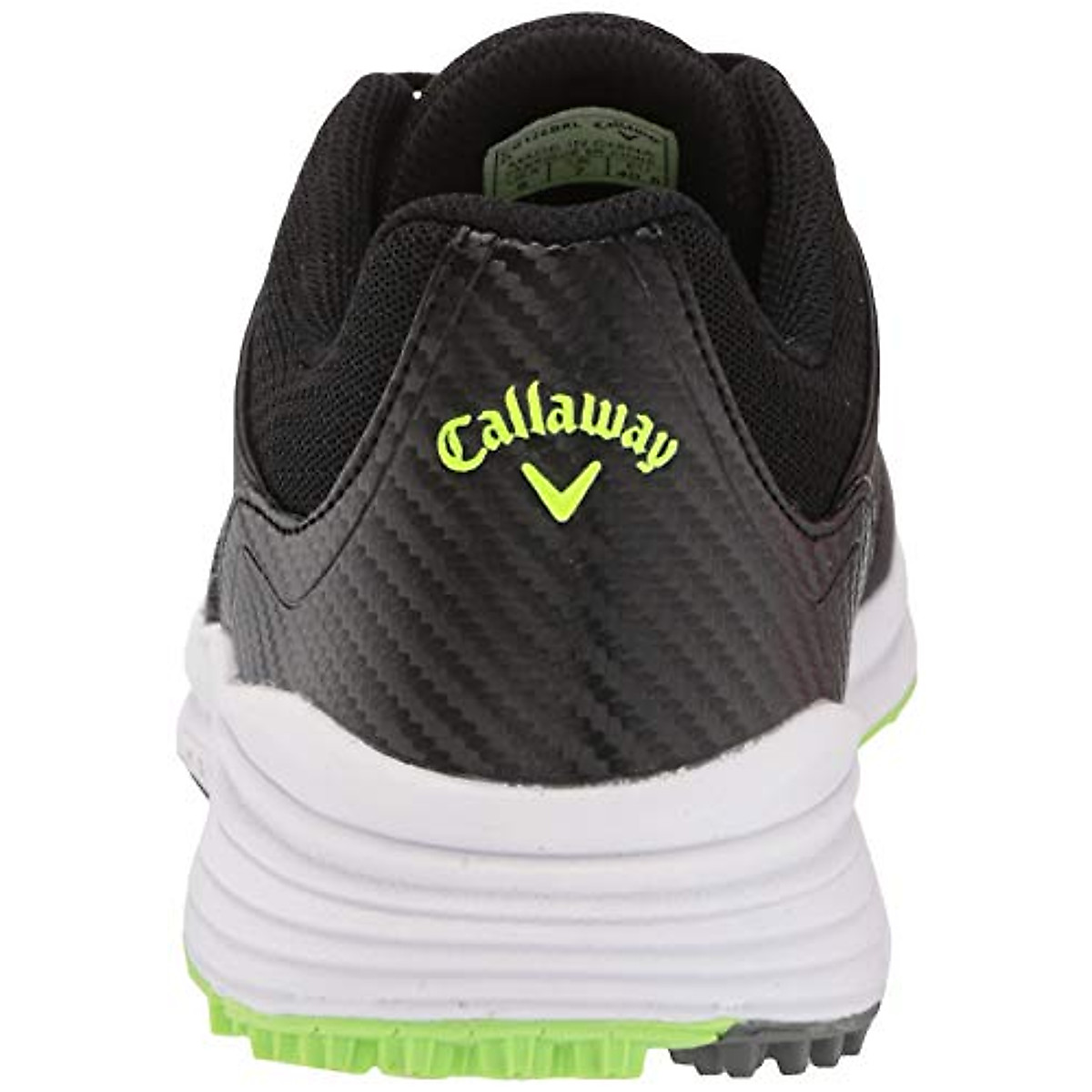 Callaway mens Solana Sl Golf Shoe, Black/Lime, 10.5 US