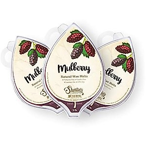 Shortie's Candle Company Mulberry Natural Soy Soy Wax Melts 3 Pack - 3 Highly Scented 3 Oz. Bars - Made with 100% Soy and Essential Fragrance Oils - Phthalate & Paraffin Free, Vegan, Non-Toxic