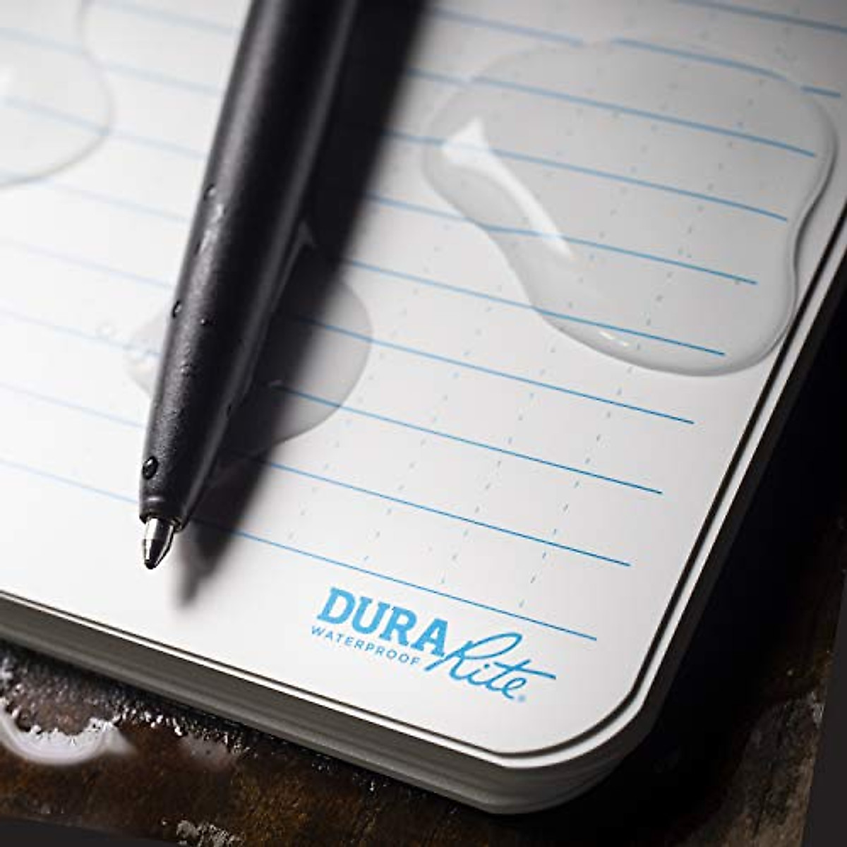 Rite in the Rain Waterproof (DURARITE) Top Spiral Notebook, 3" x 5", White Cover, Universal Pattern (No. 635)