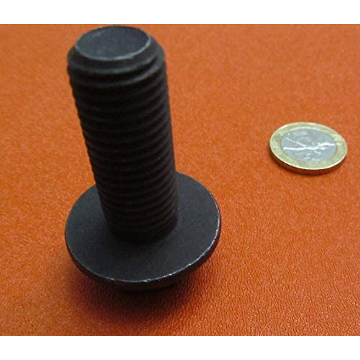 Class 10.9 Black Oxide Steel Flange Bolts M16 x 2 mm x 40 mm Long FT 5 pcs