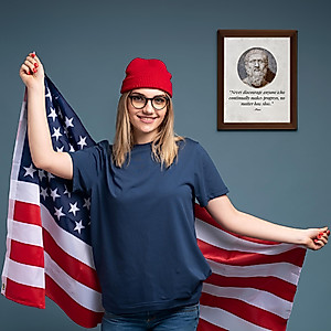 Never Discourage Anyone - Plato Quotes Wall Art Poster, This Motivational Wall Decor Is An Ideal Inspirational Art For Home Decor, Bedroom Decor, or Man Cave Room Decor Aesthetic, Unframed - 8x10