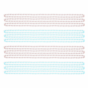 Sparkle and Bash Baby Gender Reveal Party Favors, Team Boy and Girl Button Pins, Bead Necklaces (48 Pieces)