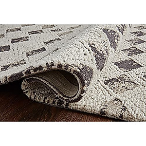 Justina Blakeney x Loloi Yeshaia Collection YES-02 Black/Neutral Transitional 7'-9" x 9'-9" Area Rug