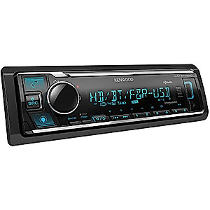 KENWOOD KMM-BT732HD Bluetooth Car Stereo with USB Port, AM/FM Radio, MP3 Player, Multi Color LCD, HD Radio, Detachable Face, Built in Amazon Alexa, Compatible with SiriusXM Tuner