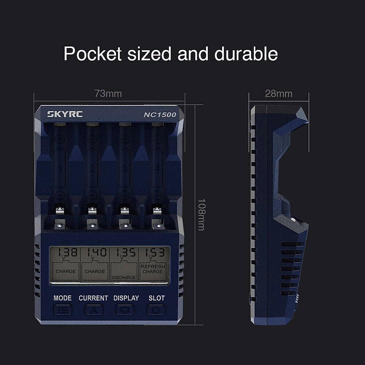 SkyRC NC1500 AA/AAA Battery Charger & Analyzer