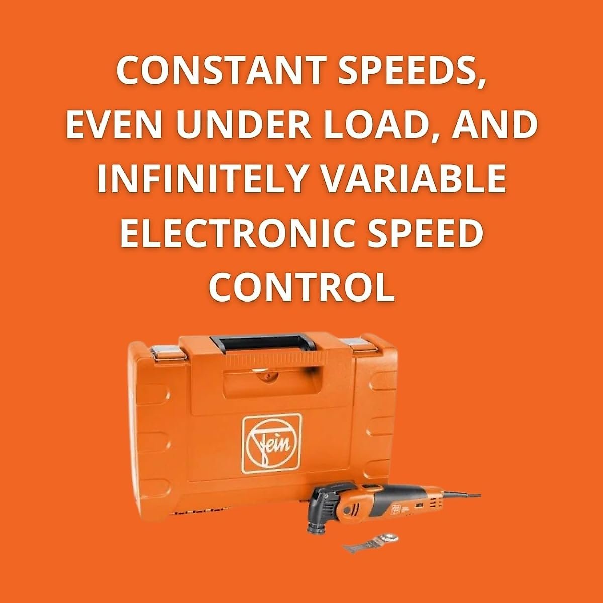 Fein MultiMaster MM 700 Max Oscillating Multitool Set - Ideal for Swift Progress in Interior Construction and Renovation Projects - 450 W Consumption, 250 W Output, 10,000-19,500 OPM - 72296862090