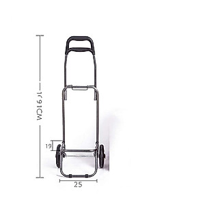 Shopping Trolley on Wheels Multi Function Shopping Cart Travel Elderly Collapsible Portable Cart Luggage Cart Lever Car Trolley Storage Hand Trucks,Navy Blue ,