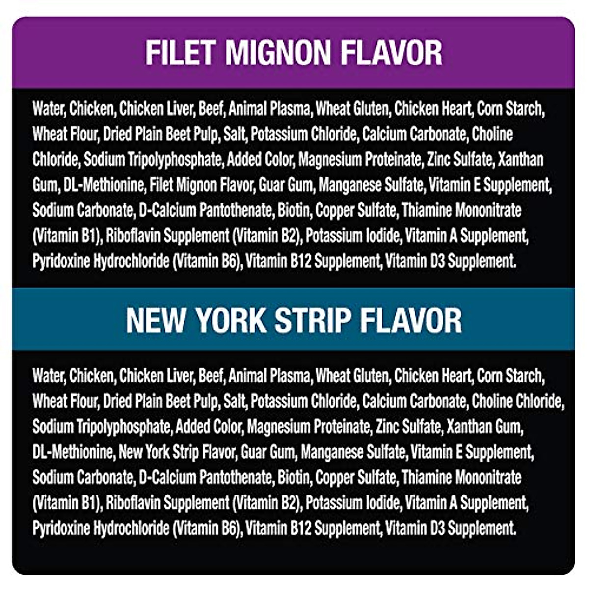 CESAR Adult Soft Wet Dog Food Filets in Gravy Variety Pack, Filet Mignon and New York Strip Flavors, 3.5 oz. - 12 Trays (1-Pack)