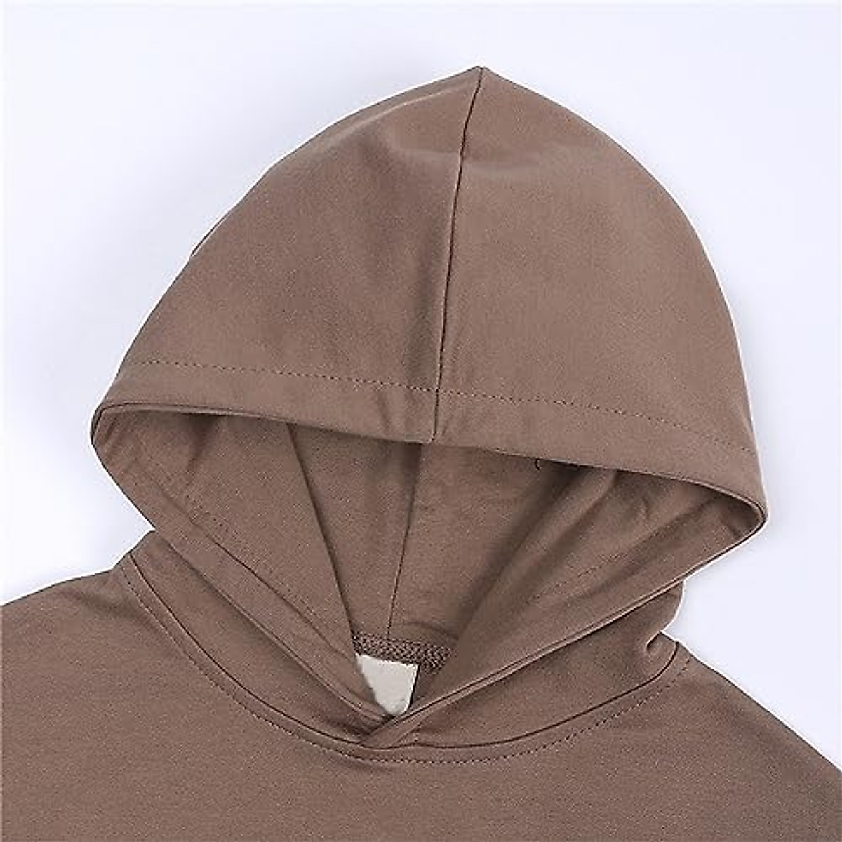 Kids Baby Boy Girl Crewneck Long Sleeve Pullover Top Fuzzy Sherpa Pullover Crewneck Thermal Fleece Tops Matching Outfits Coffee