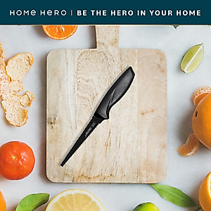 Home Hero 2 Pcs Grapefruit Knife with Sheath - High Carbon Stainless Steel Chopping Knife with Ergonomic Handle - Razor-Sharp Multi-Purpose Kitchen Knife for Chopping Vegetable and Cooking