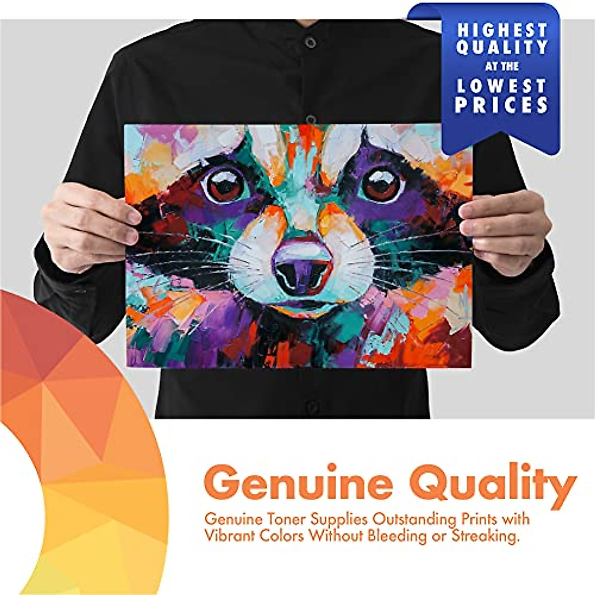 Professor Color Re-Coded OEM Toner Cartridge Replacement for Xerox WorkCentre 7525 7530 7535 7545 7556 7830 7835 7845 7855 | 006R01513 006R01514 006R01515 006R01516, Toner Cartridge 4 Pack