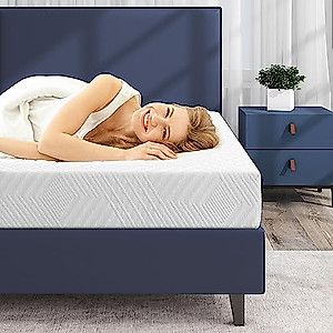 IULULU Twin Mattress, 8-Inch Twin Memory Foam Mattress - Green Tea Gel Infused, Medium-Firm for Cool Sleep and Pressure Relief Mattress in a Box, CertiPUR-US Certified, White