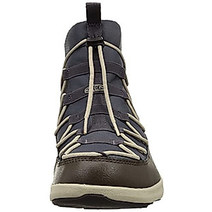 KEEN Men's Uneek SNK Waterproof Winter Chukka Boots, Magnet/Black Olive, 11.5