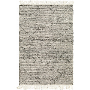 Hauteloom Malilipot Wool Living Room, Bedroom Area Rug - Gray, Beige - 8' x 10'