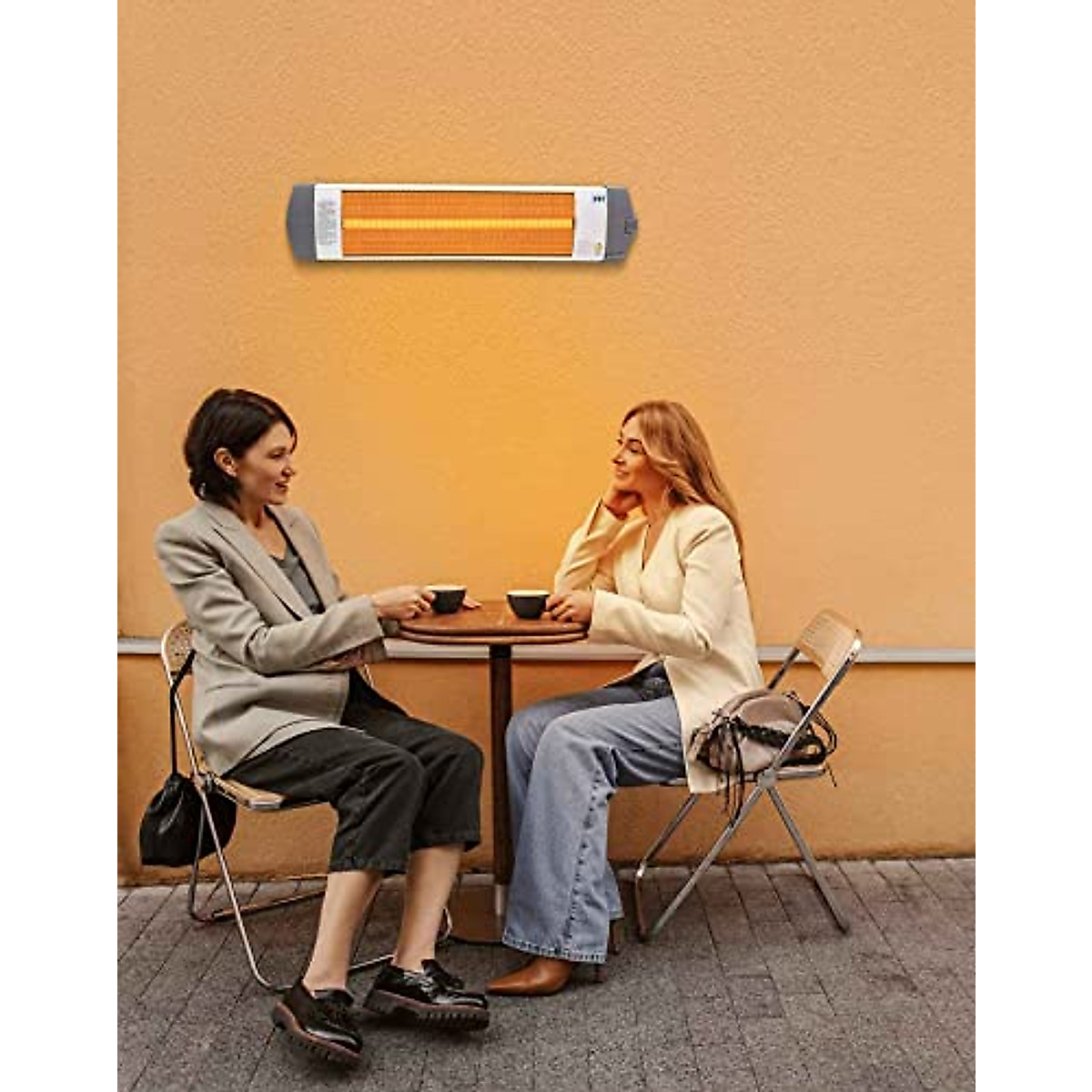 Econat C-15 | 1500-Watt Electric Heater with Thermostat | Energy Efficient Heater for Indoor and Outdoor