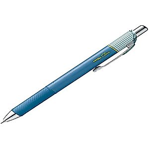 Pentel Gel Pen, Energel Clena, Blue Body and Petroleum Blue Ink, 0.5mm
