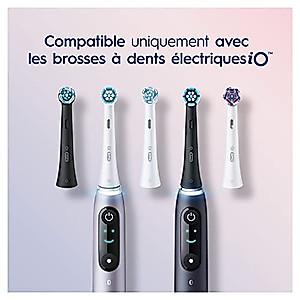 Oral-B iO Gentle Care Electric Toothbrush Head, Twisted & Angled Bristles for Deeper Plaque Removal, Pack of 4, Suitable for Mailbox, White