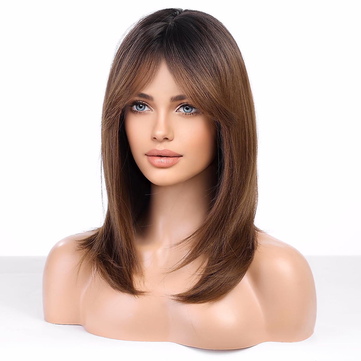 HAIRCUBE Layered Wigs for Women Synthetic Wig