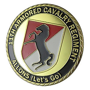 U.S. ARMY 11th Armored Cavalry Regiment "Allons" GP coin 1068#