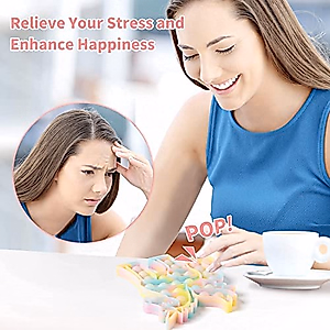 WHATOOK Glow in The Dark Fidget PoP Toy Unicorn and Llama for Girls:Fluorescent Bubble Sensory Stress Anxiety Restless Reliever Decompression Squeeze Toy for Stressed, Fidgety and Autism,ASD, Autistic