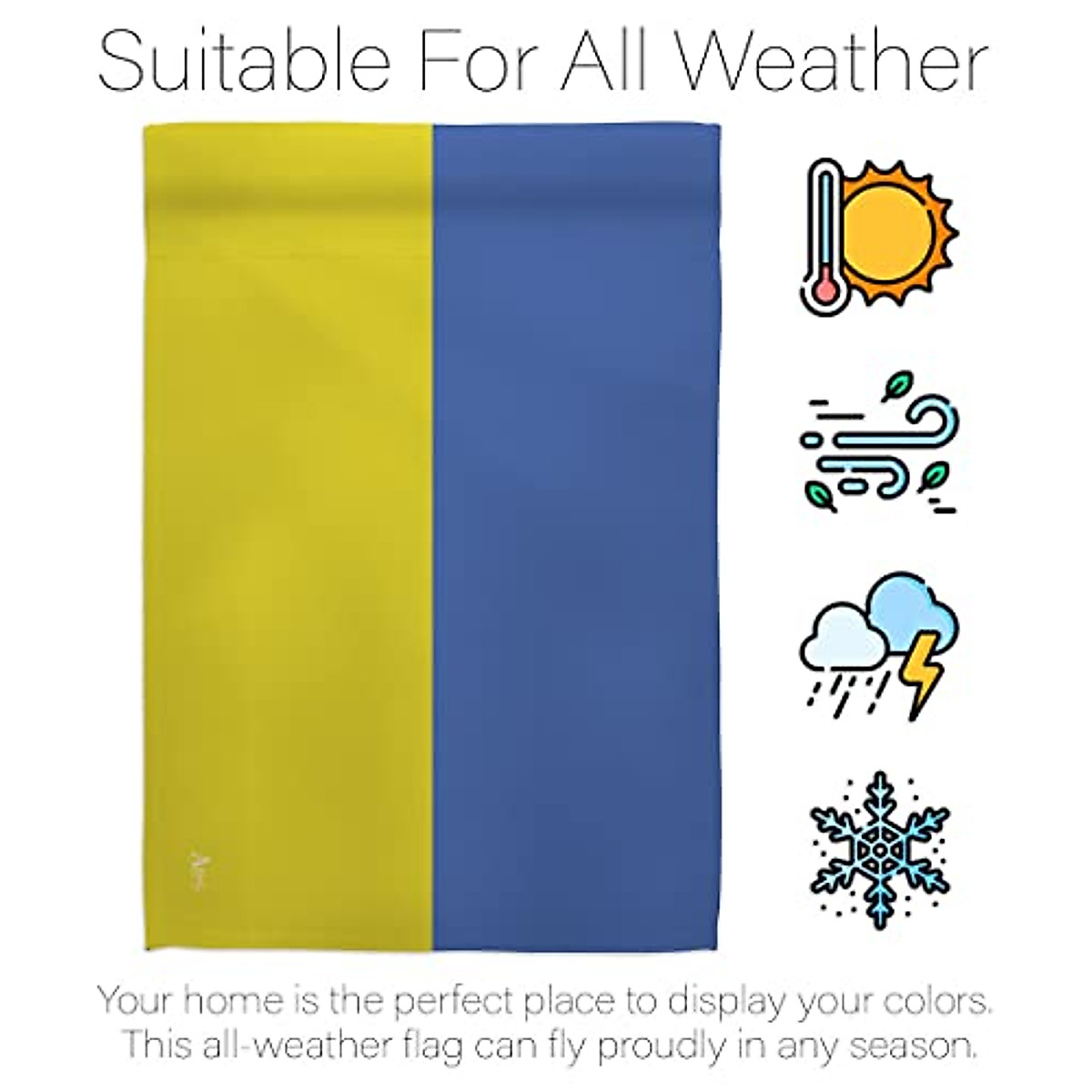 Ukraine Garden Flag Wall Tapestry Home Decor Bandera de Support Stand with Ucrania Banner Small House Decoration Lawn Yard Sign Ukrainian Gift Made In USA