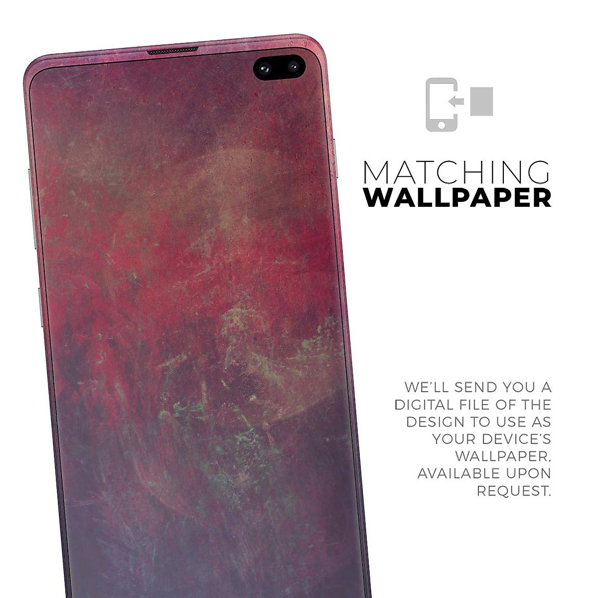 DesignSkinz Abstract Fire & Ice V11 Protective Vinyl Decal Wrap Skin Cover Compatible with The Samsung Galaxy S20 (Screen Trim & Back Glass Skin)