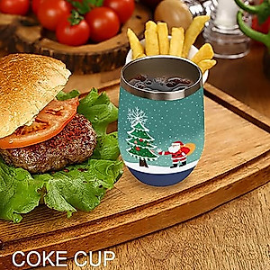 OPTKSNCU 304 Stainless Steel Insulated Cup with Lid, Catch A Snowflake Print Durable, And Easy to Clean – Ideal for Home, Office, And Gift Giving
