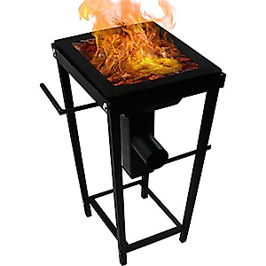 Blacksmith’s Welded Coal Firepot with Stand Blacksmith Coal Forge 10x12 inch