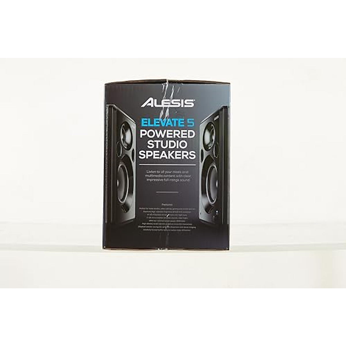 Alesis Elevate 5 MKII | Powered Desktop Studio Speakers for Home Studios/Video-Editing/Gaming and Mobile Devices