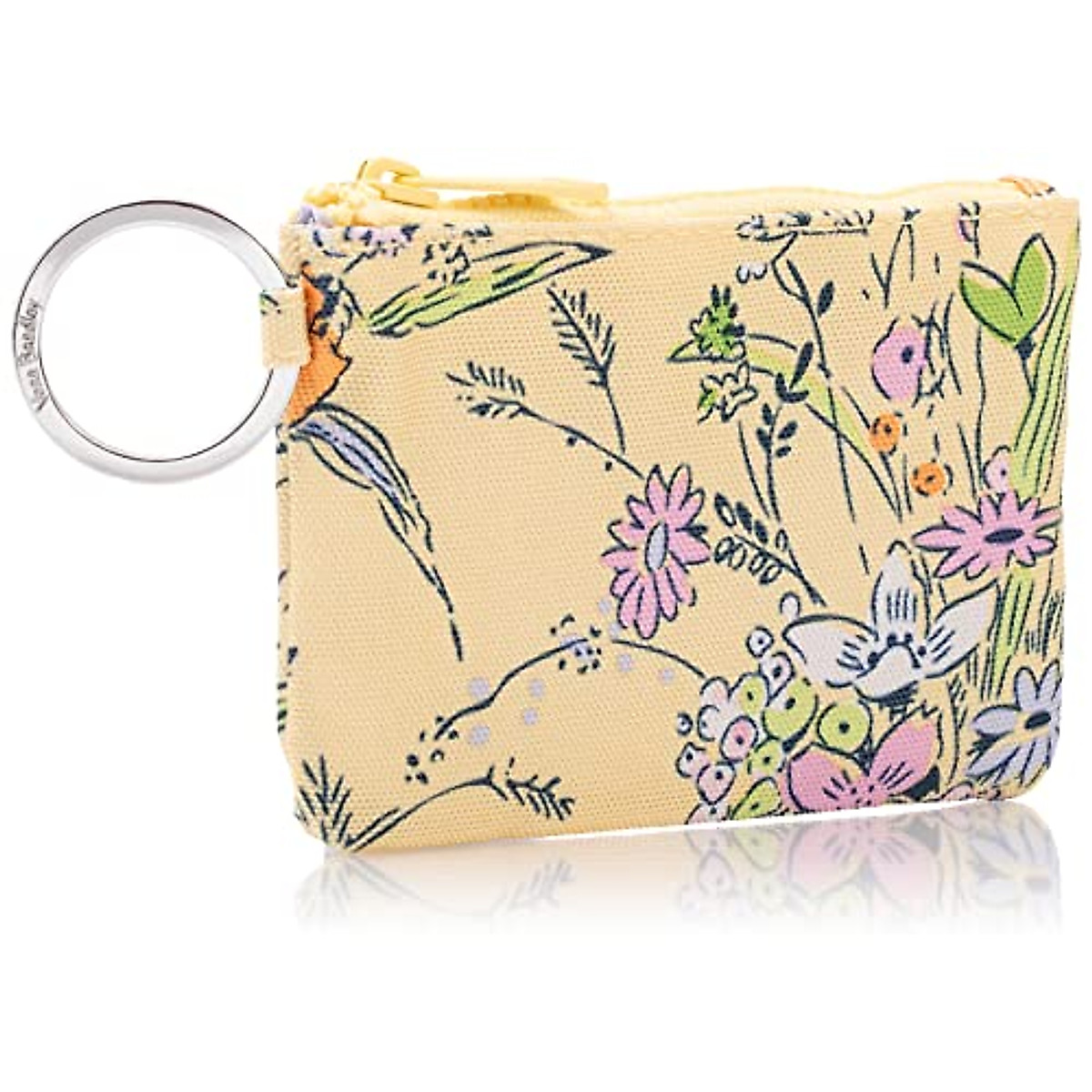 Vera Bradley Women's Recycled Lighten Up Reactive Zip ID Case Wallet, Sunlit Garden, One Size