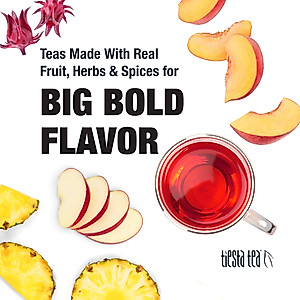 Tiesta Tea - Peach Party | Loose Leaf | Peach Hibiscus Herbal Infusion | Premium Blend | Non-Caffeinated Fruit Tea | Makes Hot or Iced & Up to 50 Cups | 4.5oz Refillable Tin
