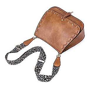 UKENENG Women's Crossbody Bag Shoulder Bag with Tassel Purse Shoulder Bucket Cross-body Purse (Brown)